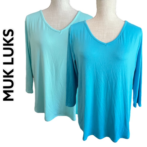 Muk Luks | Intimates & Sleepwear | Muk Luks Pair Of Lounge Sleep Shirts ...